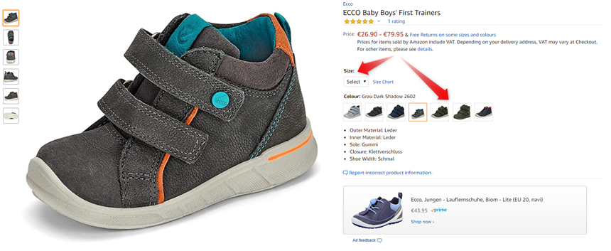 Amazon product variations: What are they, when to use them, and how to ...