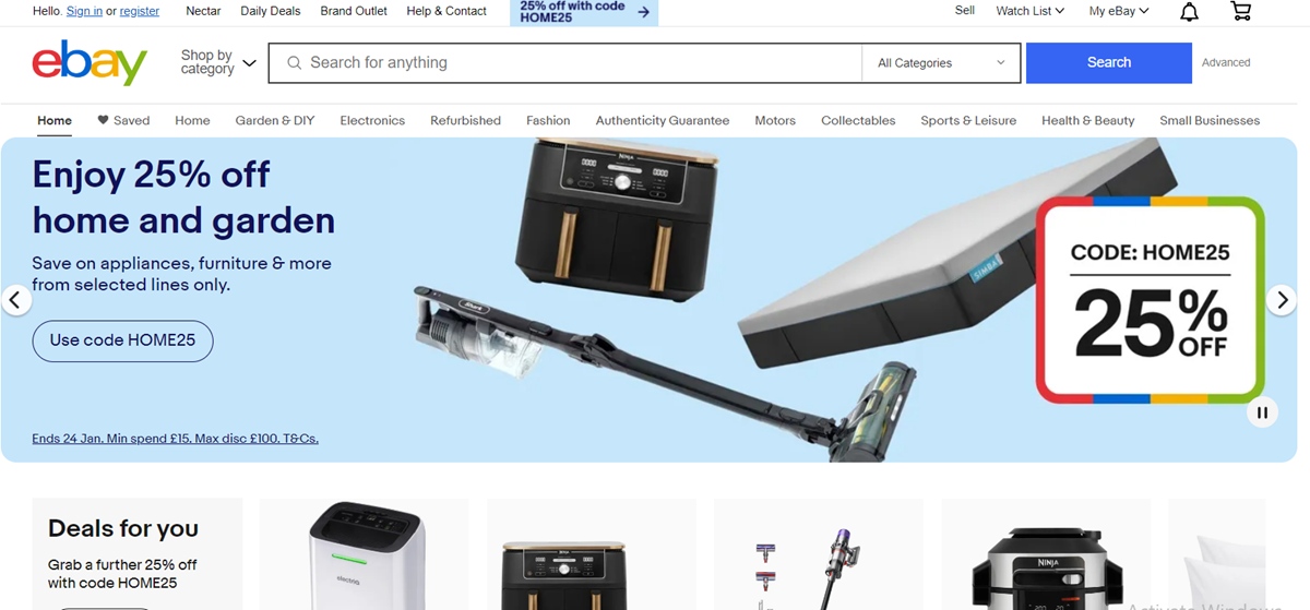 Top 12 online marketplaces in the UK in 2025